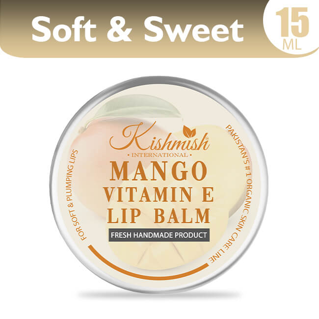 Mango Vitamin E Lip Balm - Moisturize & Soften your Lips with a Su ...